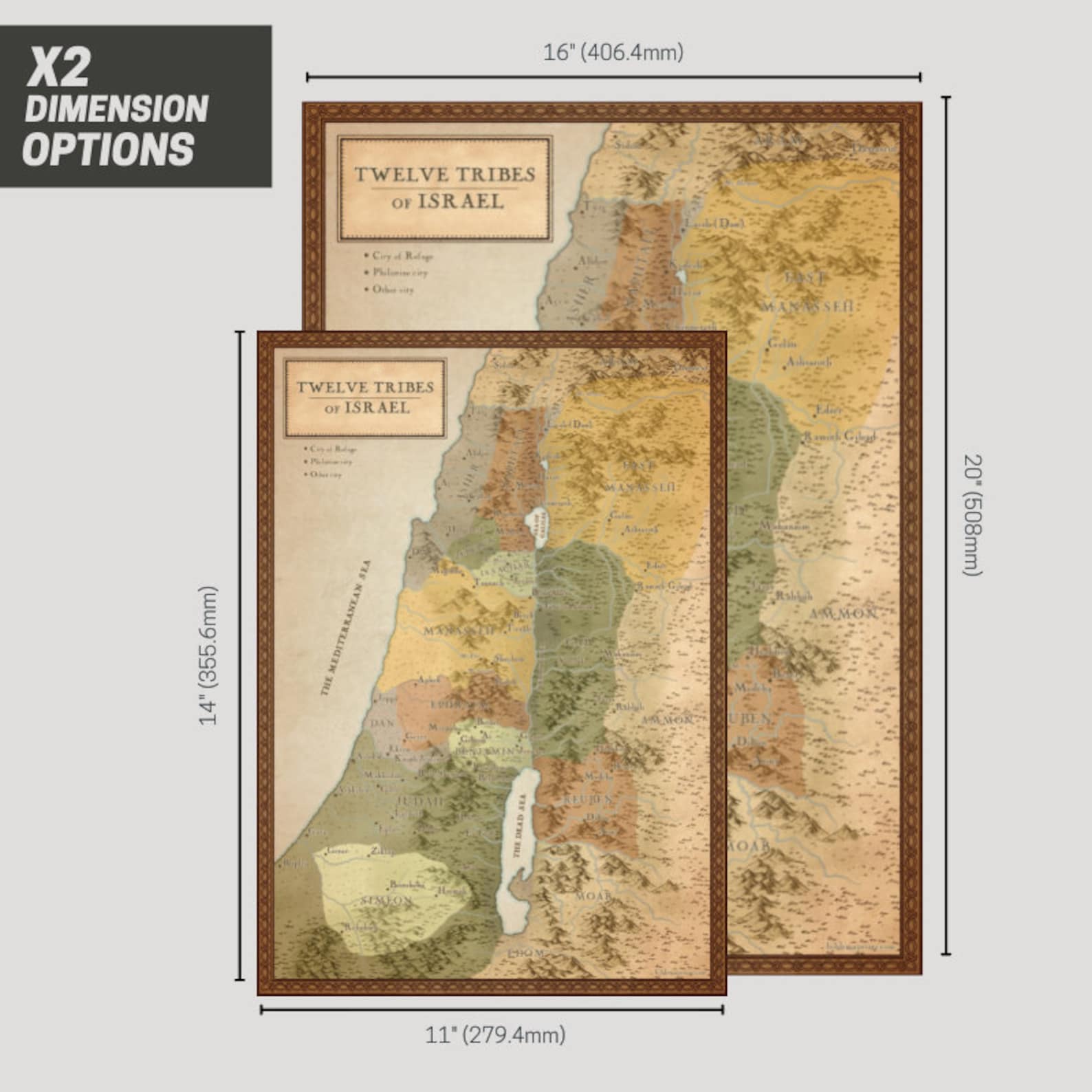 Bible Map of Israel 12 Tribes of Israel, Twelve Tribes of Israel Map ...