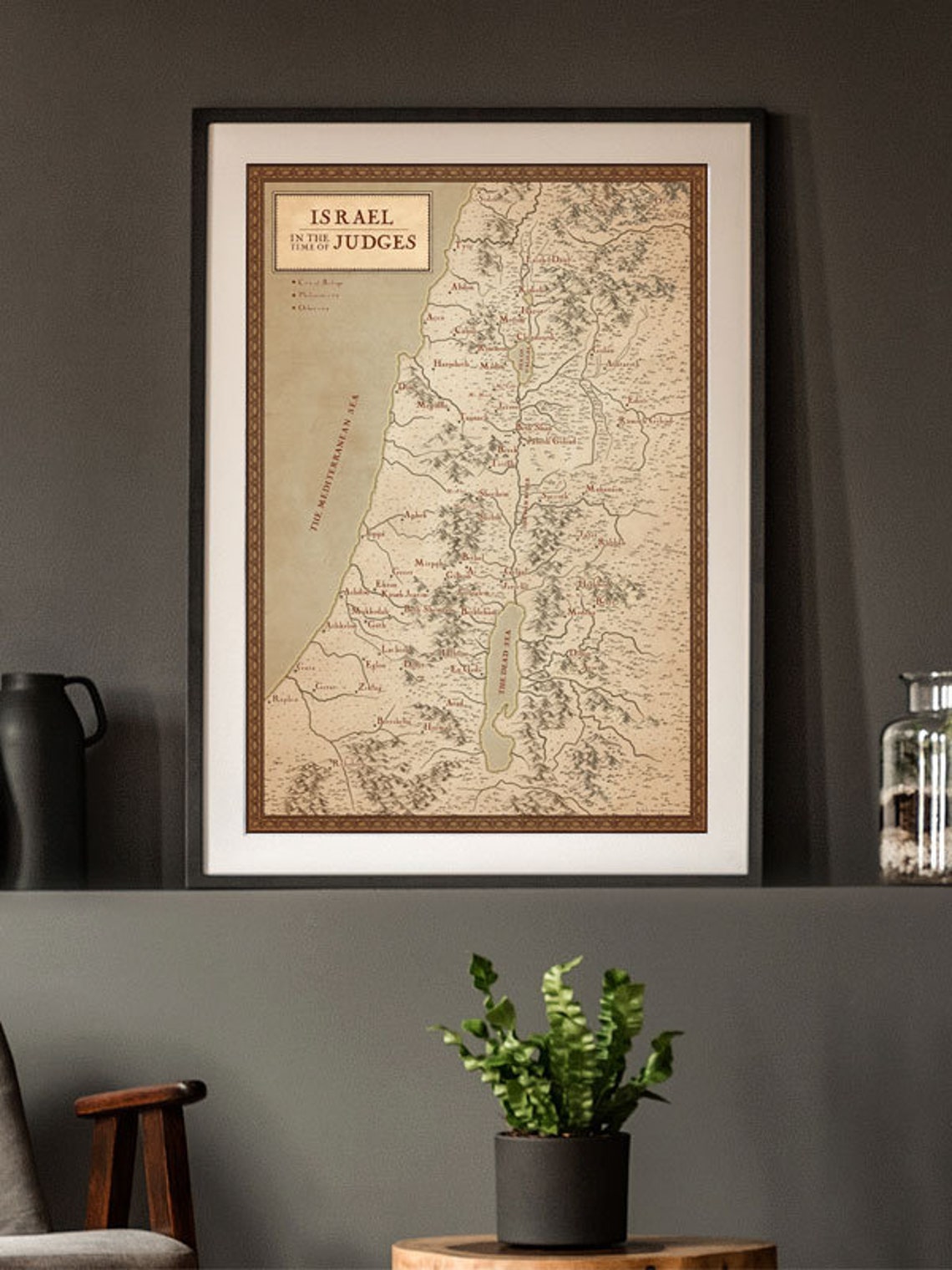 Bible Map of Israel in Judges Time, Israel in the Time of Judges Joshua ...