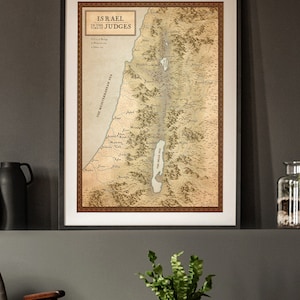 Bible Map of Israel in Judges Time, Israel in the Time of Judges Joshua ...