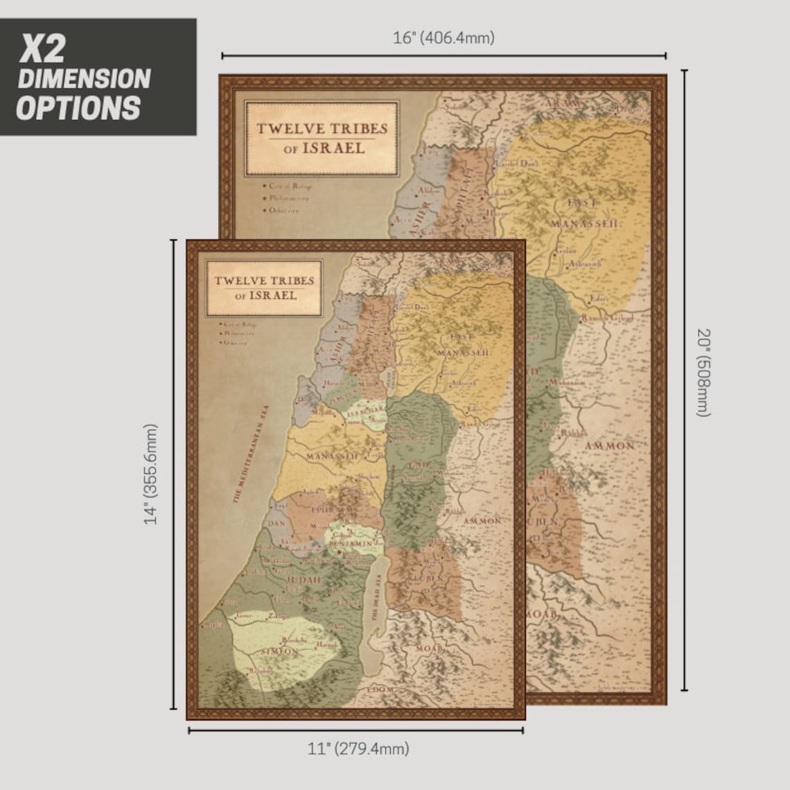 Bible Map of Israel 12 Tribes of Israel, Twelve Tribes of Israel Map ...