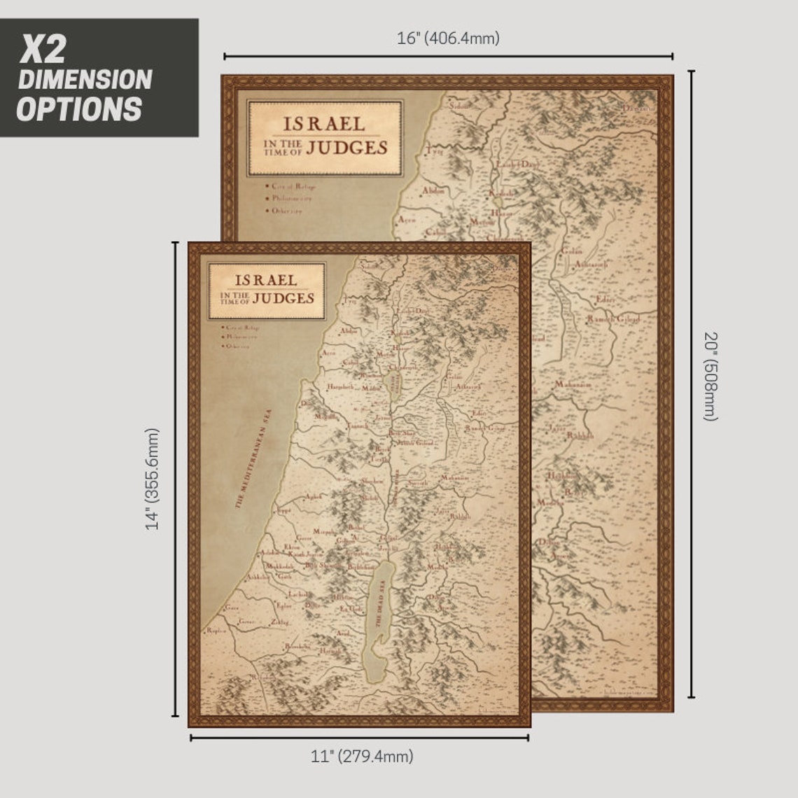 Bible Map of Israel in Judges Time, Israel in the Time of Judges Joshua ...