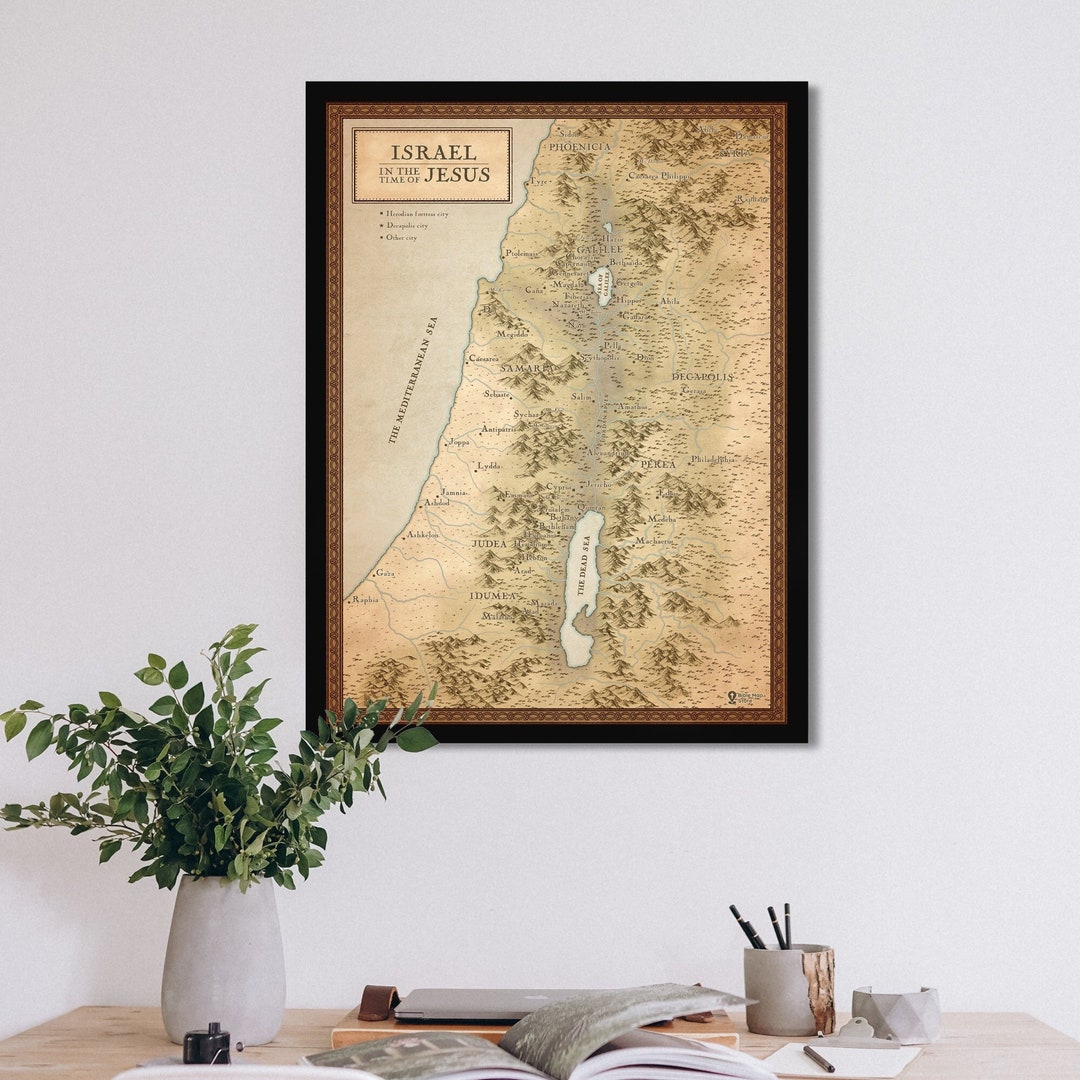 Bible Map of Israel in Jesus' Time, Ancient Israel in Time of Jesus ...