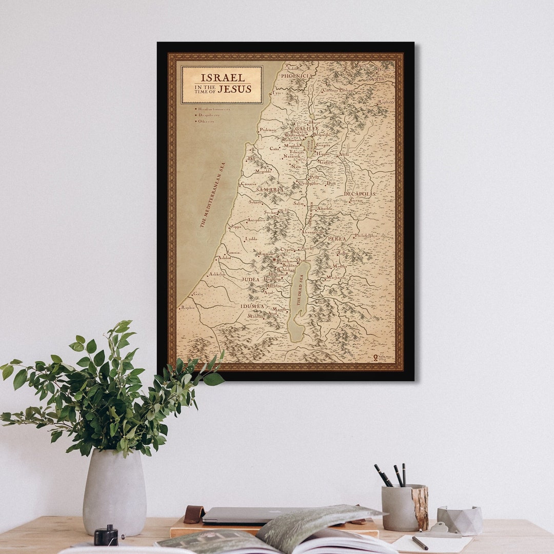 Bible Map of Israel in Jesus' Time, Ancient Israel in Time of Jesus ...