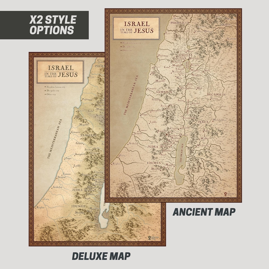 Bible Map of Israel in Jesus' Time, Ancient Israel in Time of Jesus ...