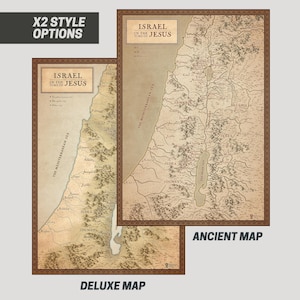 Bible Map of Israel in Jesus' Time, Ancient Israel in Time of Jesus ...