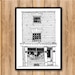 Black Brick Pen Building Downloadable Print Simple Black and White ...