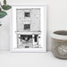 Black Brick Pen Building Downloadable Print Simple Black and White ...