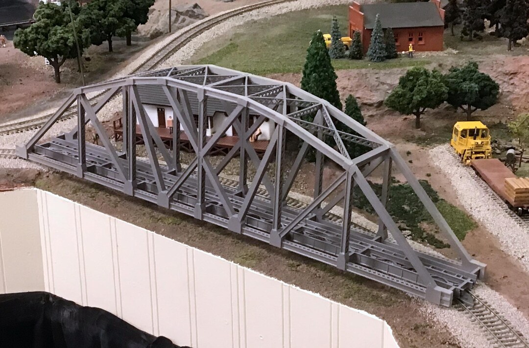 HO Scale Single Track Model Railroad Bridge - Etsy