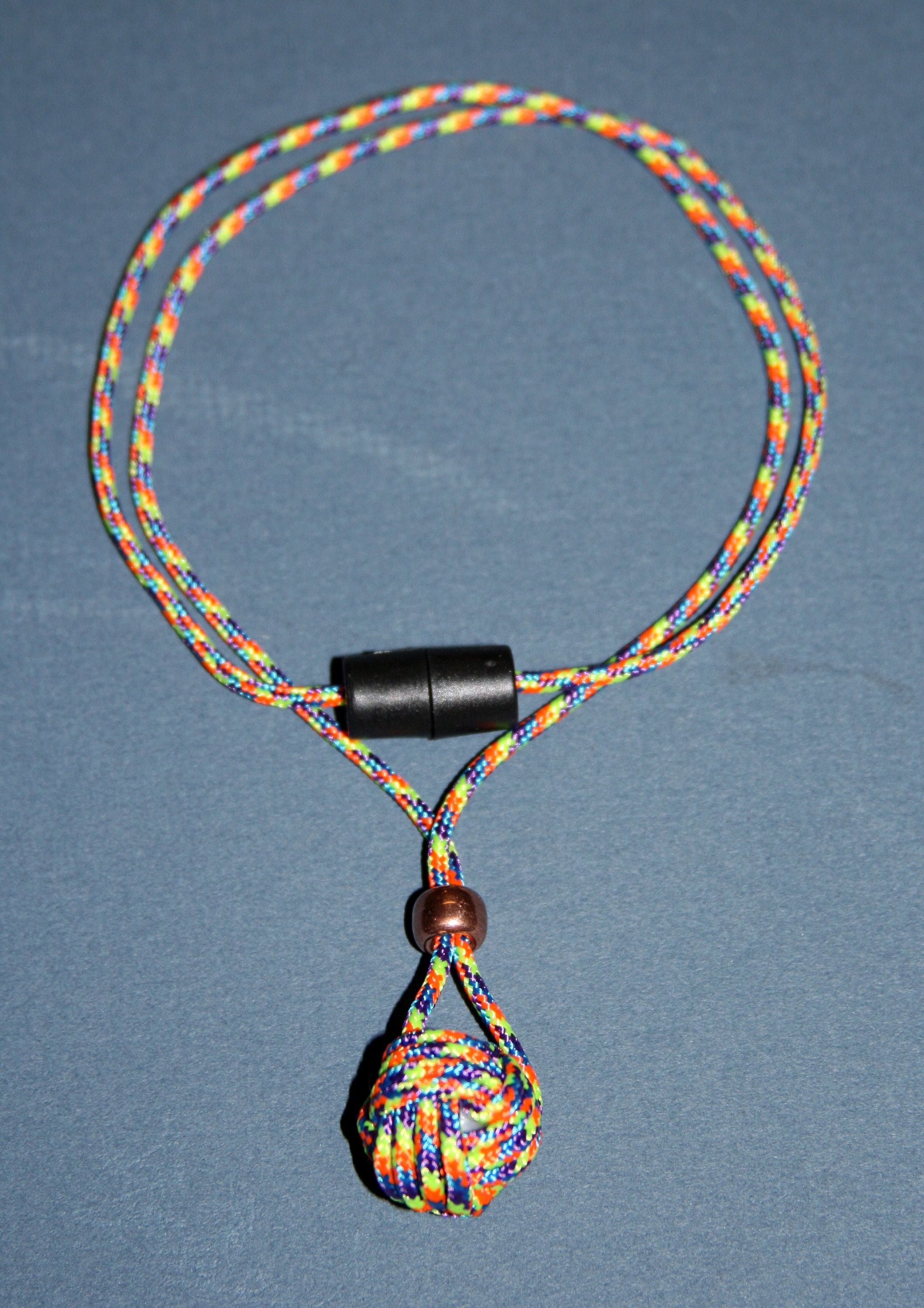 Nautical Themed Monkey Fist and Lanyard Knot Necklace and Earring Set ...