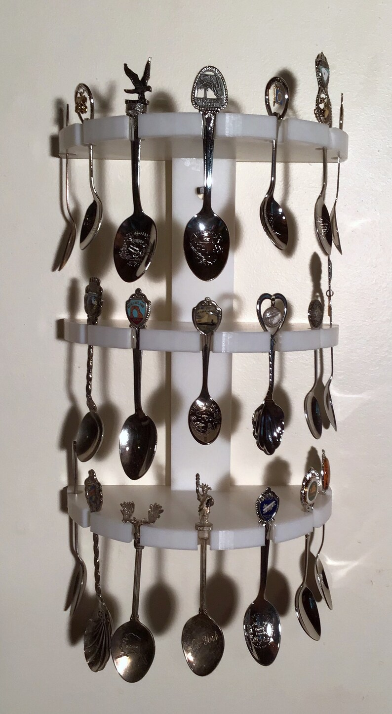 Wall Mounted Souvenir Collectible Tea Spoon Display Rack - Etsy