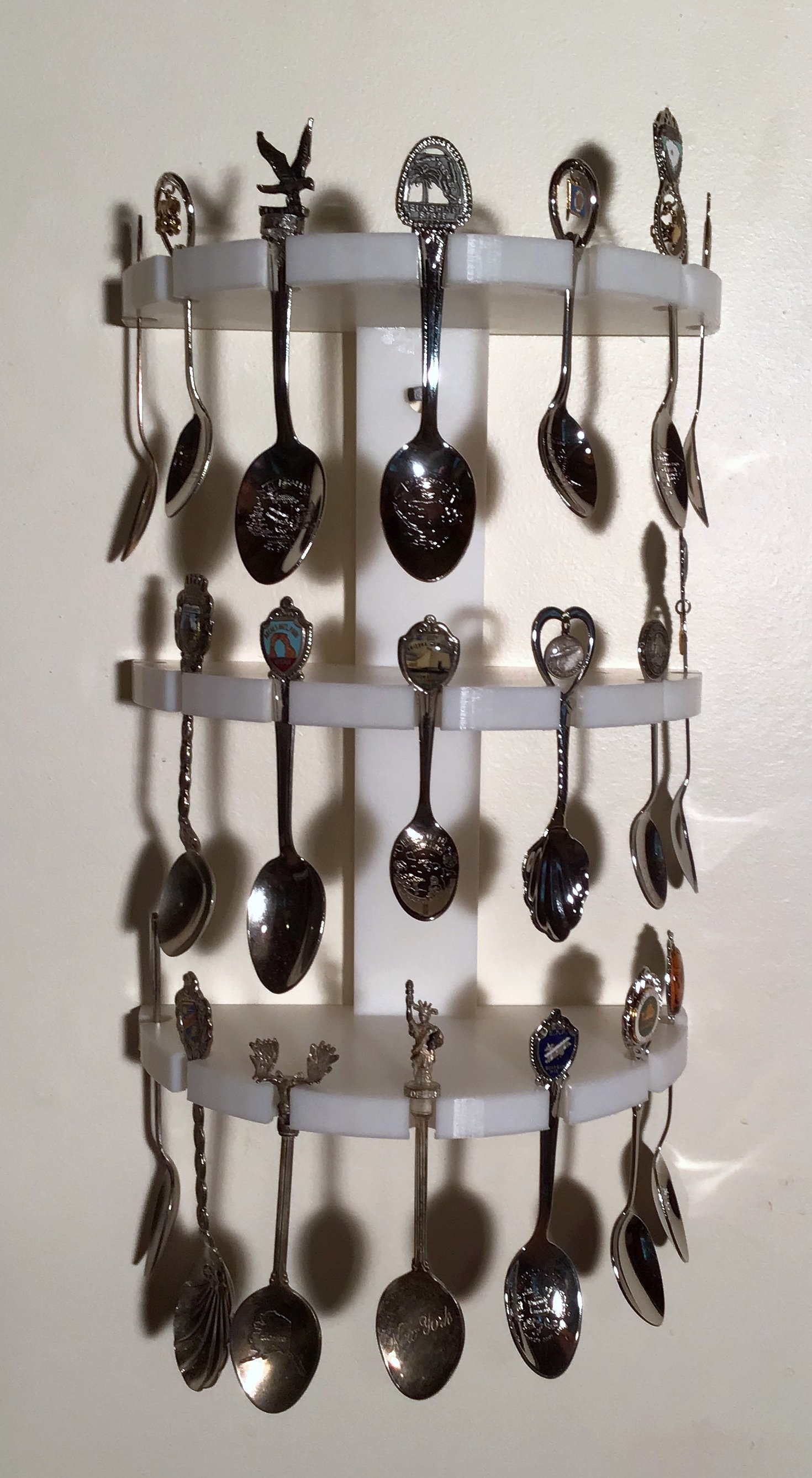 Wall Mounted Souvenir Collectible Tea Spoon Display Rack - Etsy