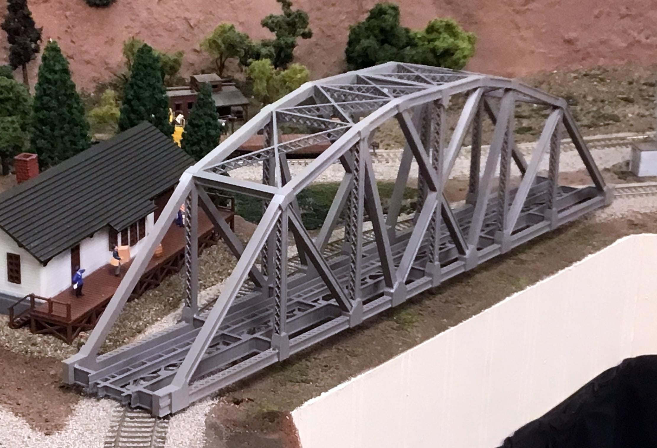 HO Scale Single Track Model Railroad Bridge - Etsy