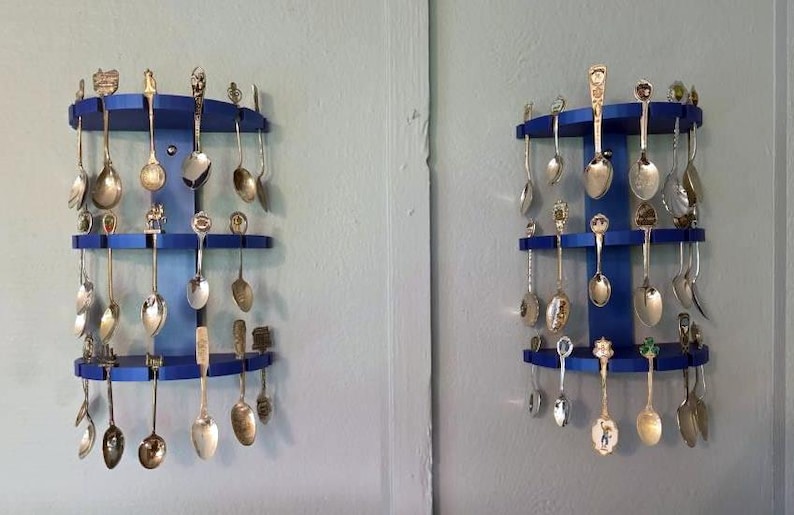 Wall Mounted Souvenir Collectible Tea Spoon Display Rack - Etsy