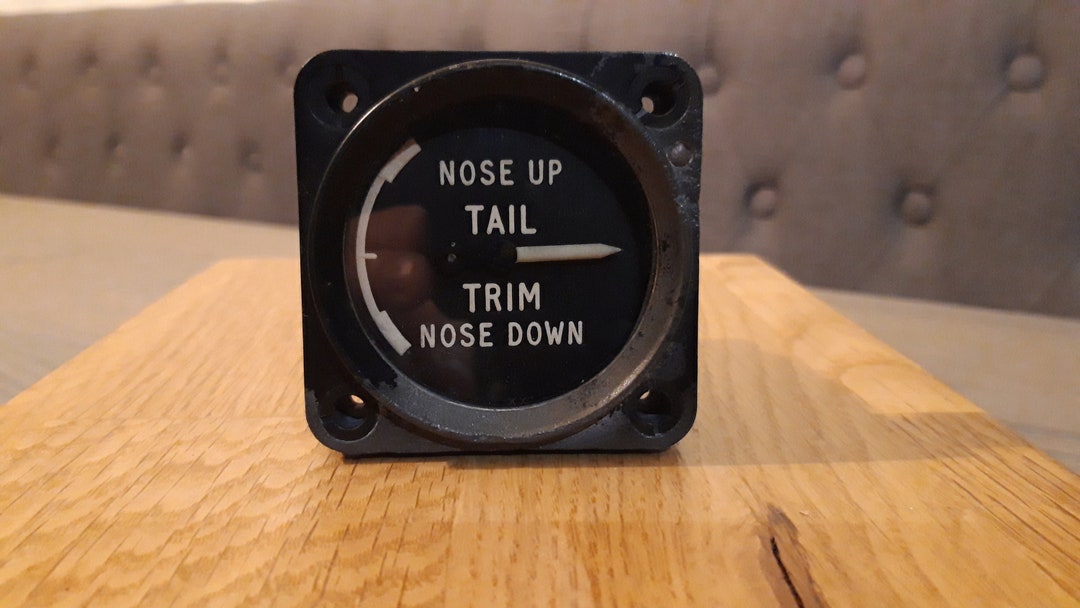 RAF English Electric Canberra Aircraft Tail Trim Gauge - Etsy