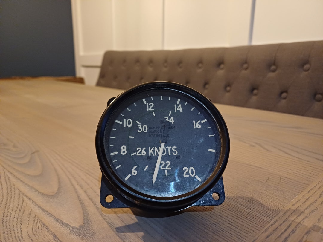 WW2 1942 Air Ministry RAF Lancaster Bomber Aircraft Airspeed Indicator ...