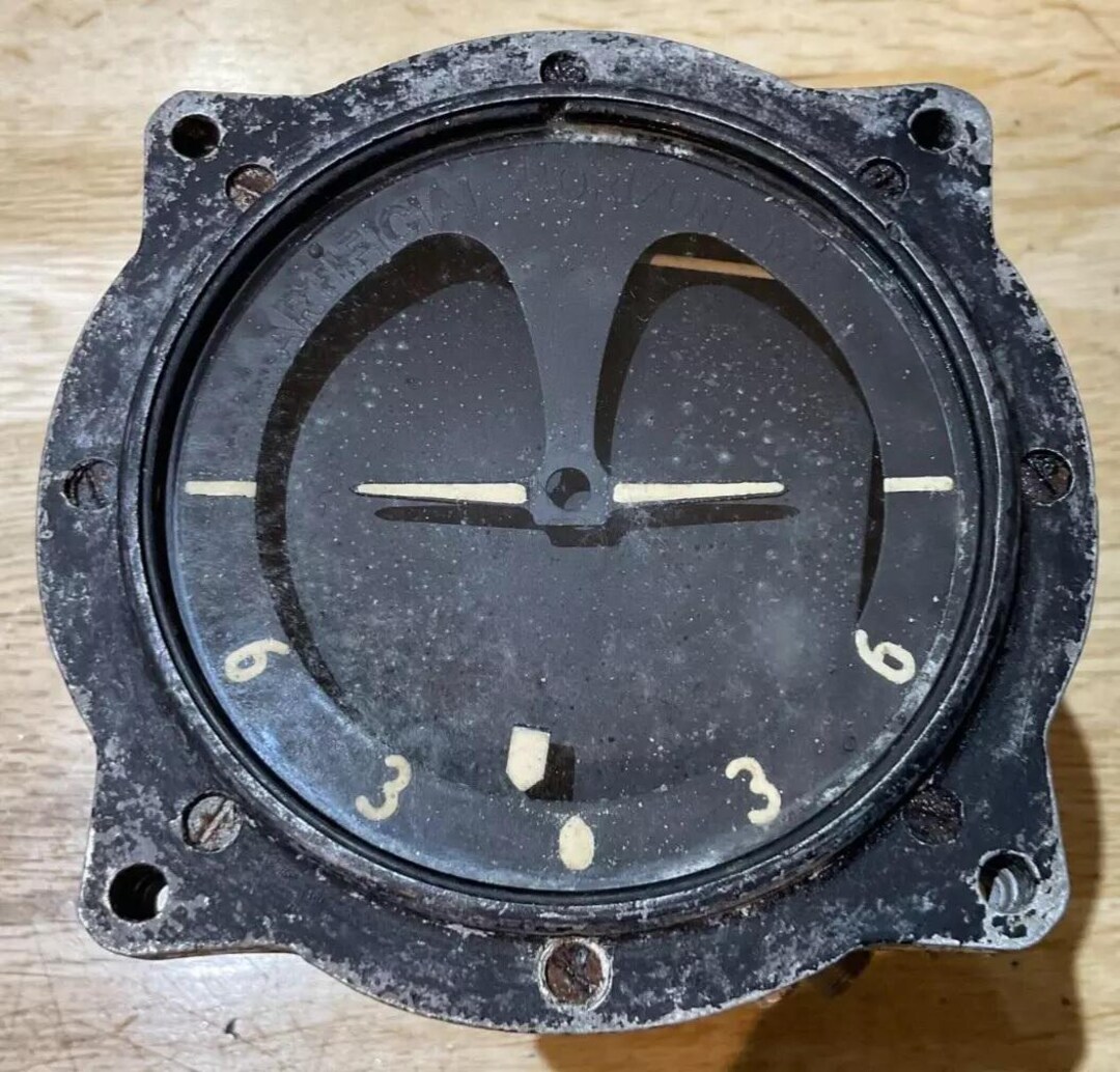 1943 WW2 Air Ministry RAF WW2 Spitfire Aircraft Artificial Horizon Mk1b ...
