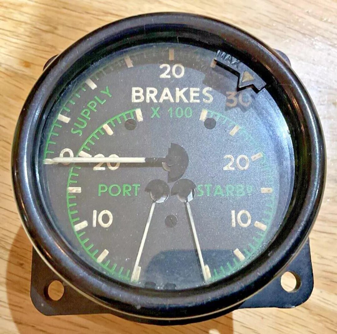 WW2 RAF Air Ministry Spitfire Aircraft Triple Brake Gauge - Etsy UK