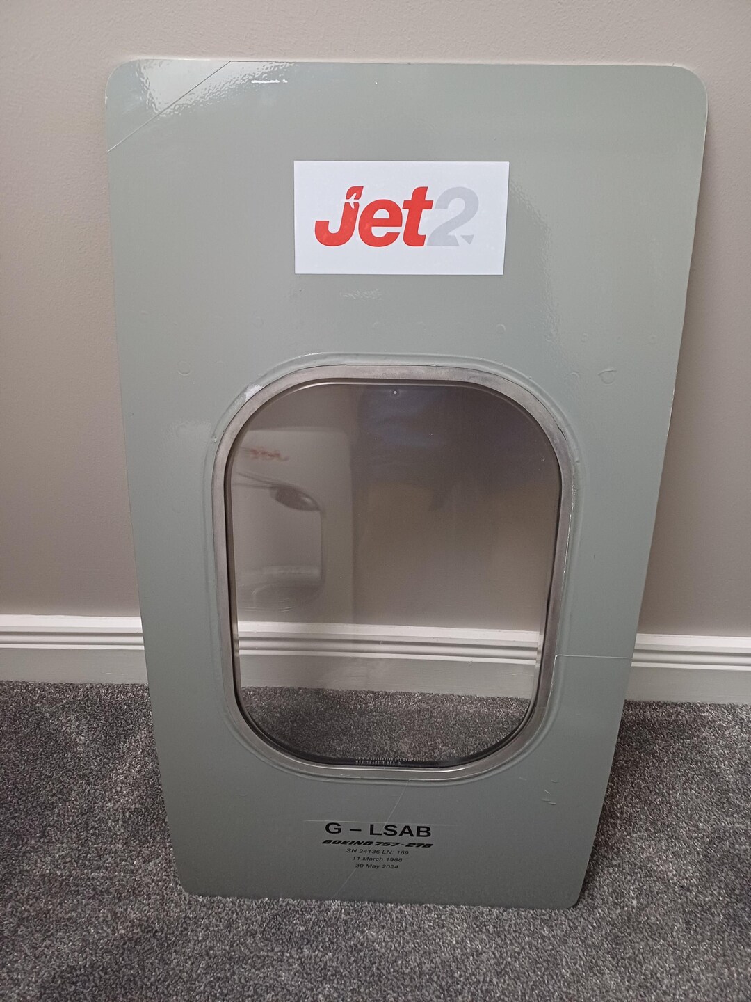 Boeing 757-200 JET2 Airways Window Fuselage Cut G-LSAB - Etsy
