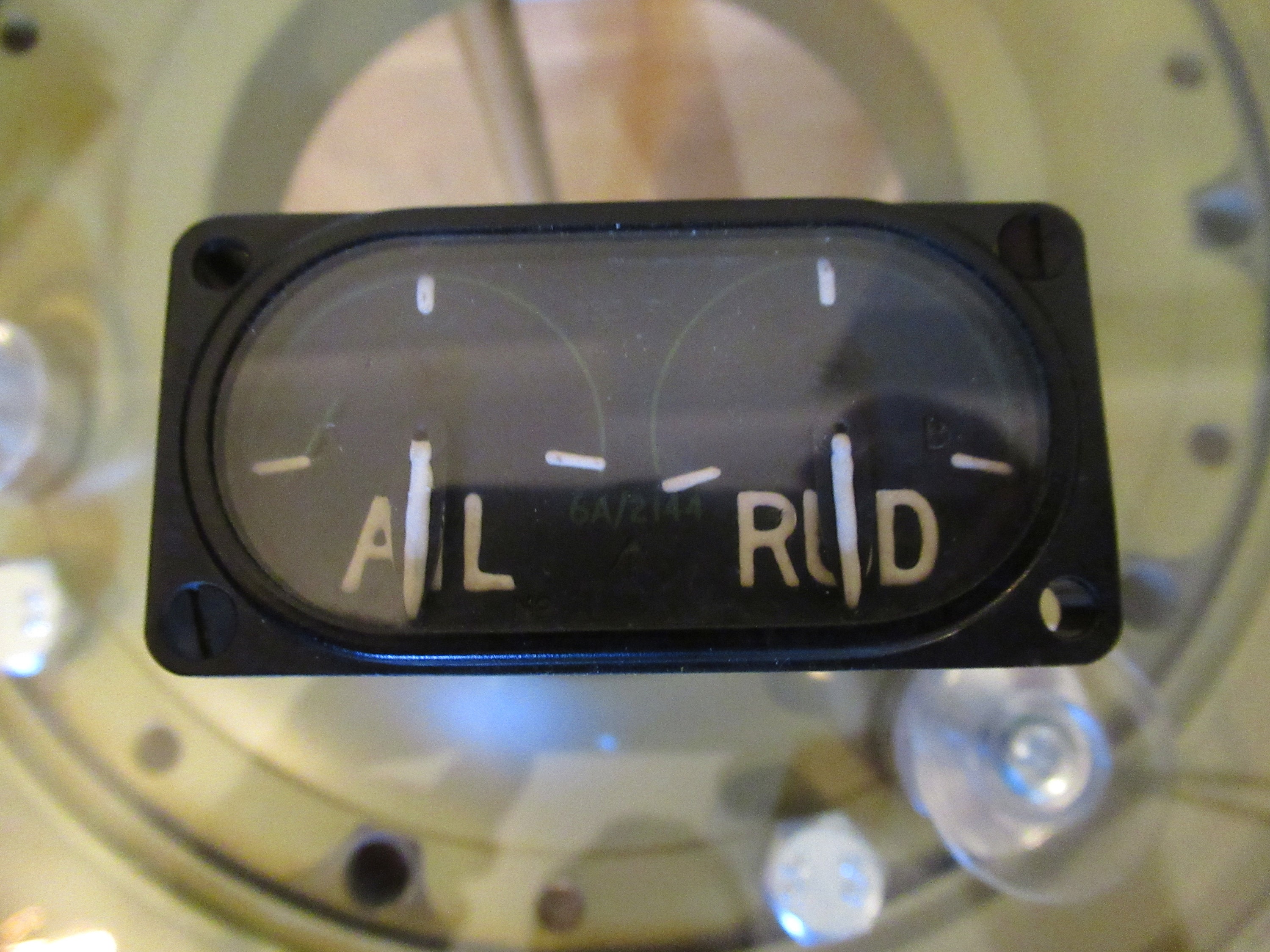 WW2 Era RAF Smiths Desynn 6A/2144 Cockpit Dual Trim Indicator Gauge ...