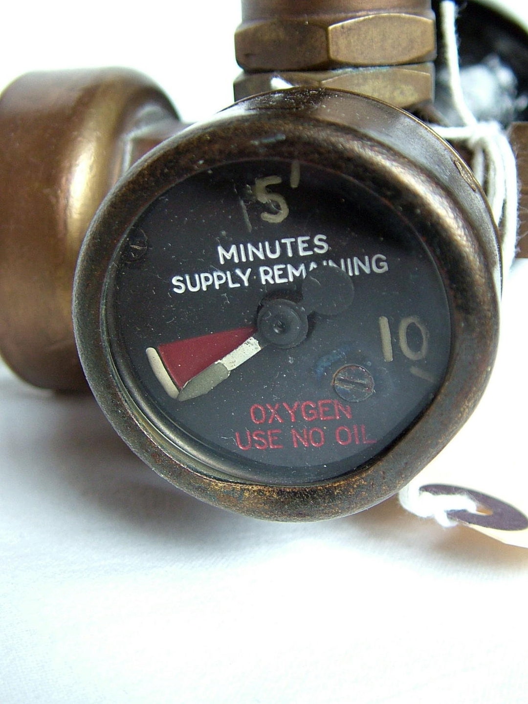WW2 Air Ministry Lancaster Bomber Oxygen Minutes Supply Gauge AM Ref 6D ...