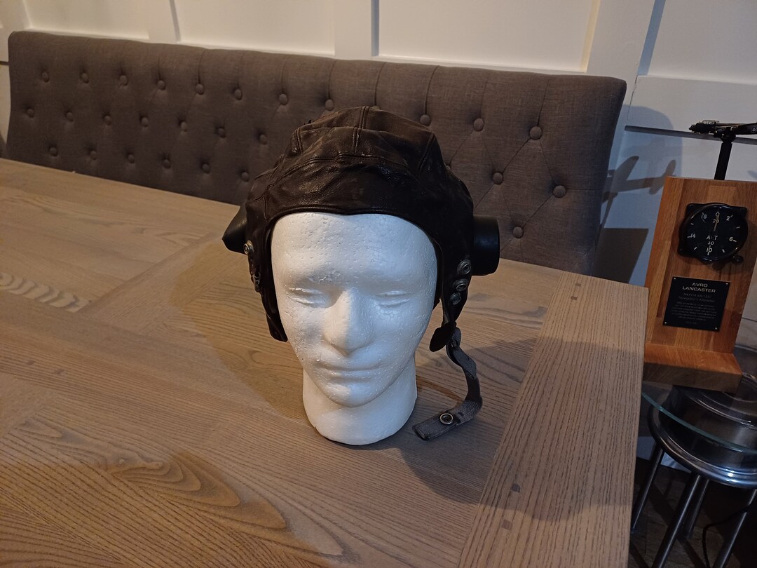WW2 Air Ministry RAF C-type Flying Helmet With Receiver Cups, Lancaster ...
