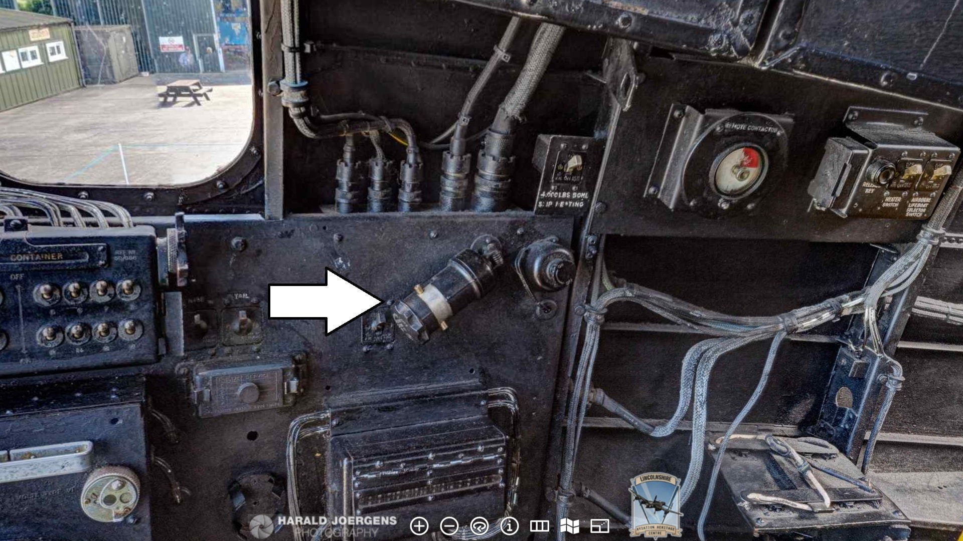 WW2 RAF Lancaster Bomber Working With Plug Aircraft Interior Cockpit ...