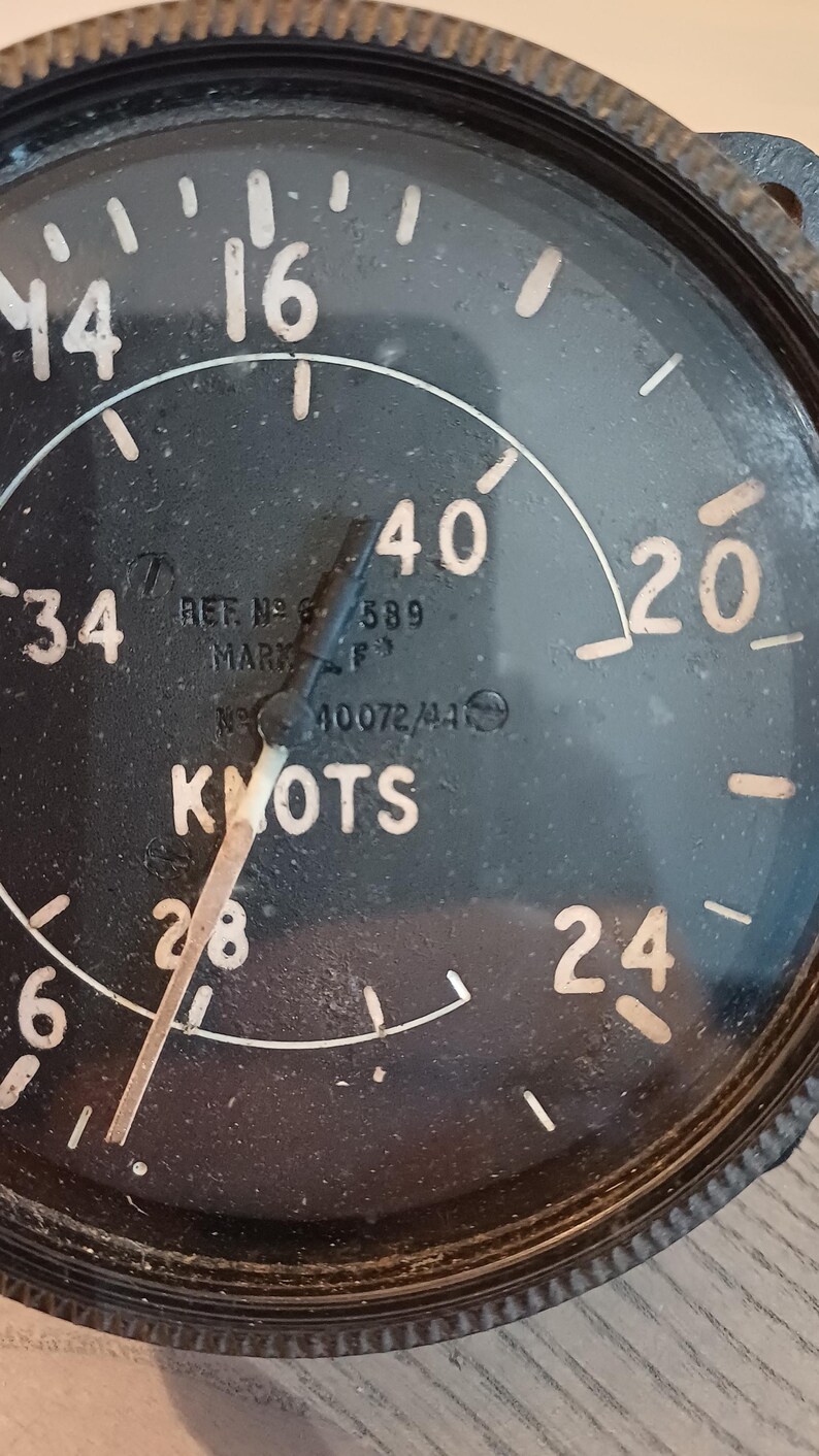 WW2 RAF Rare Early Spitfire Aircraft Airspeed Indicator Gauge Air ...