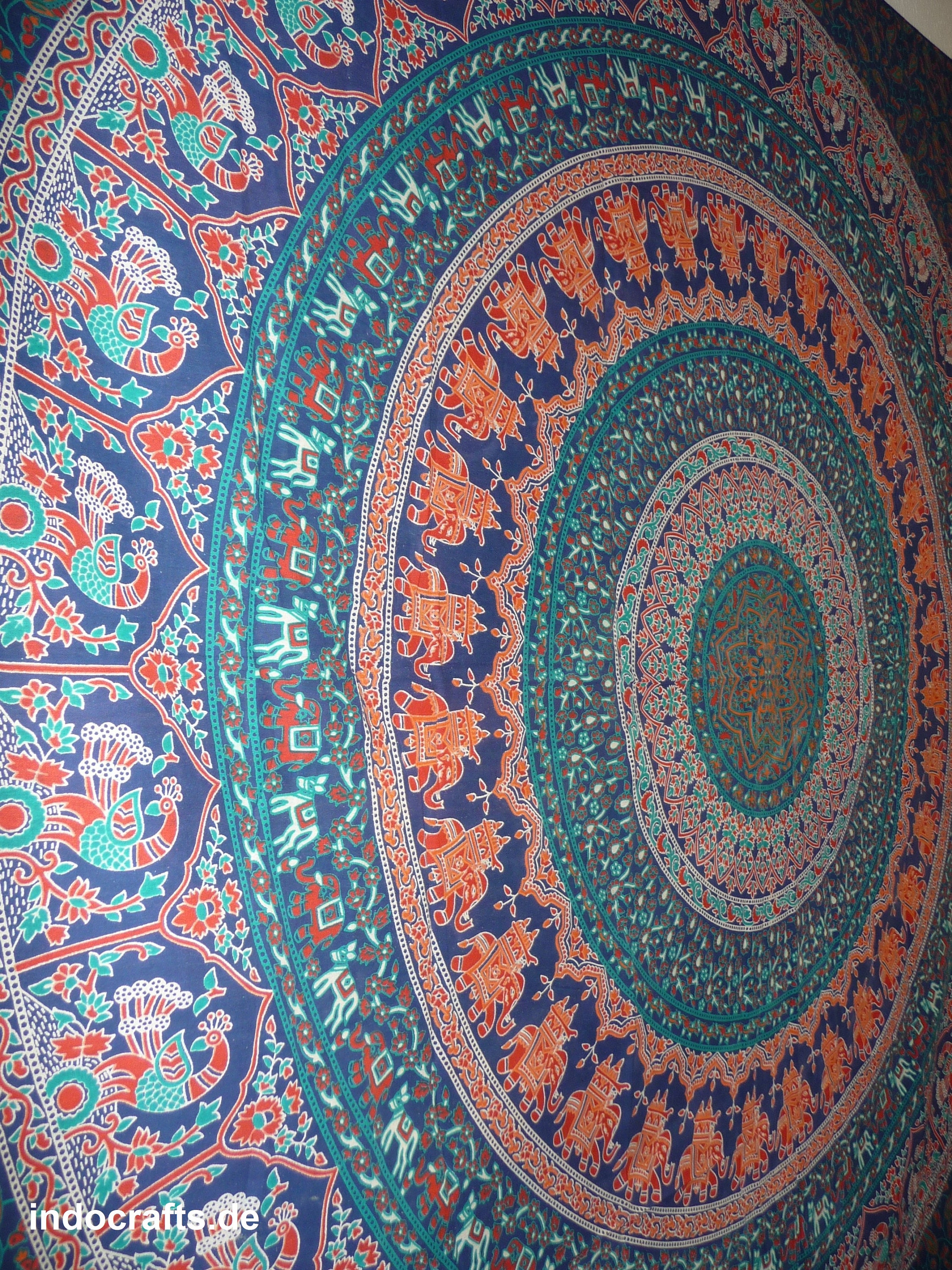 Indian Mandala Wandbehang Wall Hanging Bedspread Dorm Decor Hippie Boho ...