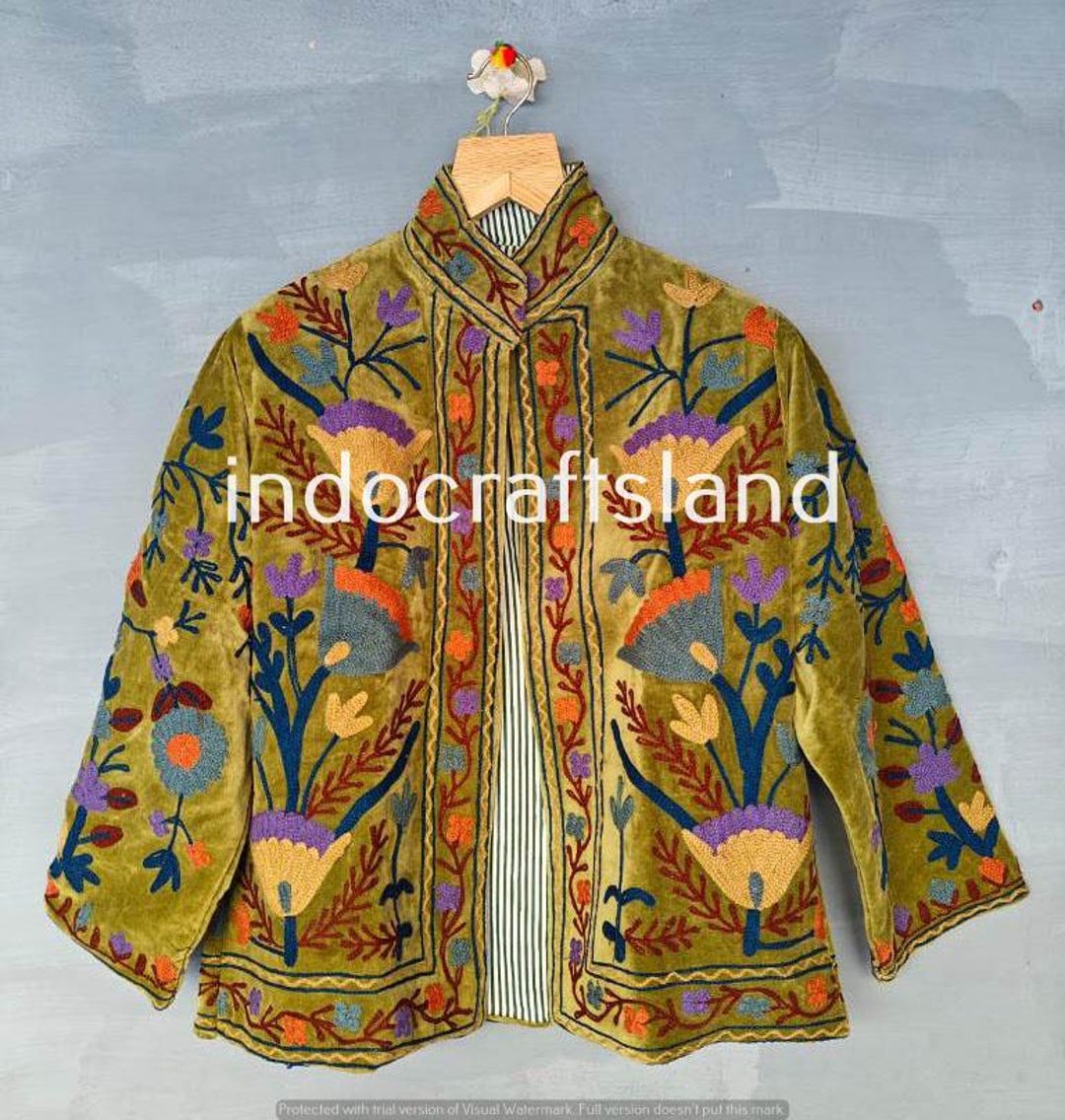 Indian Hand Embroidery Jacket Coat,women Wear Winter Jackets ...