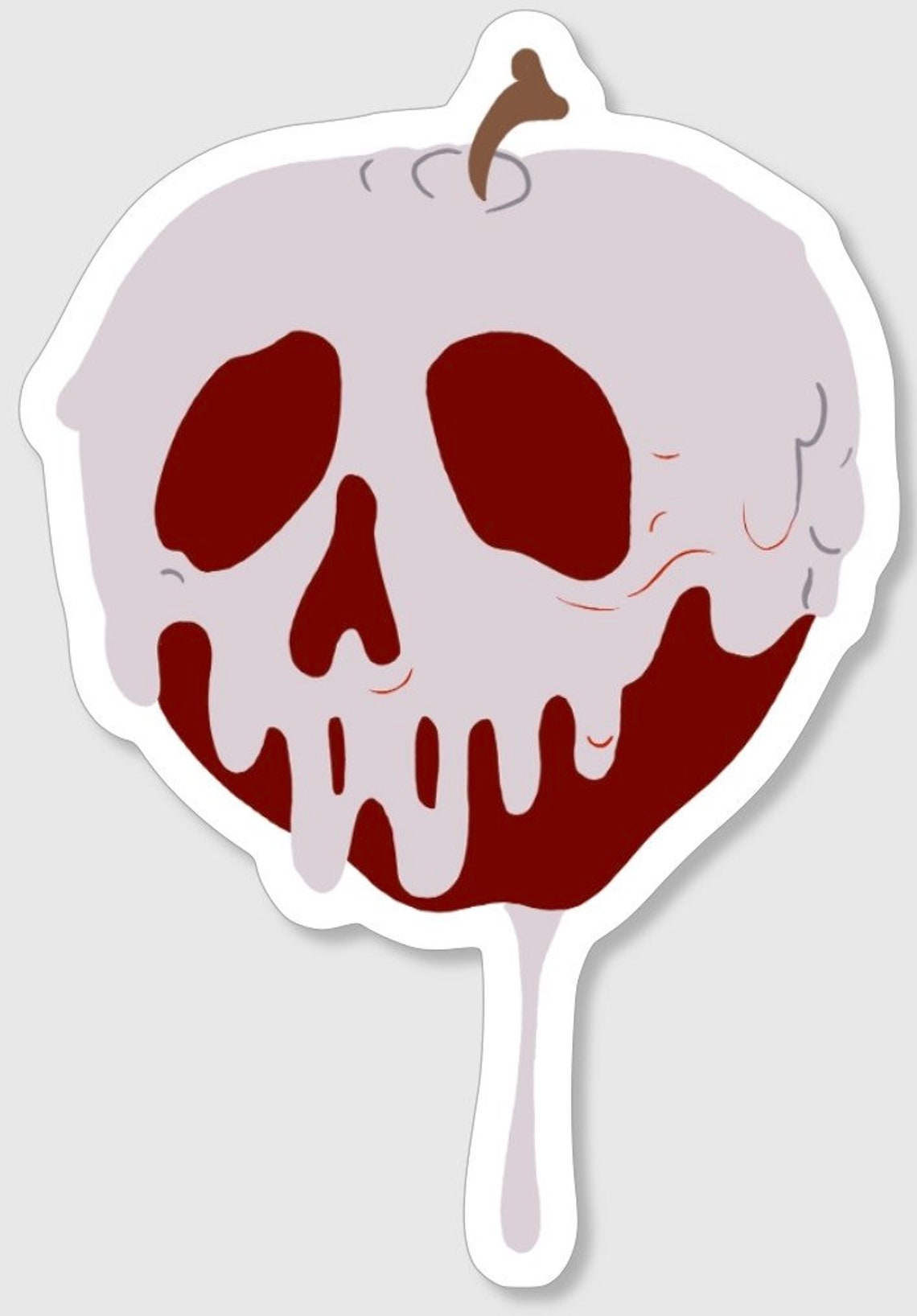Snow White Poison Apple Vinyl Sticker - Etsy