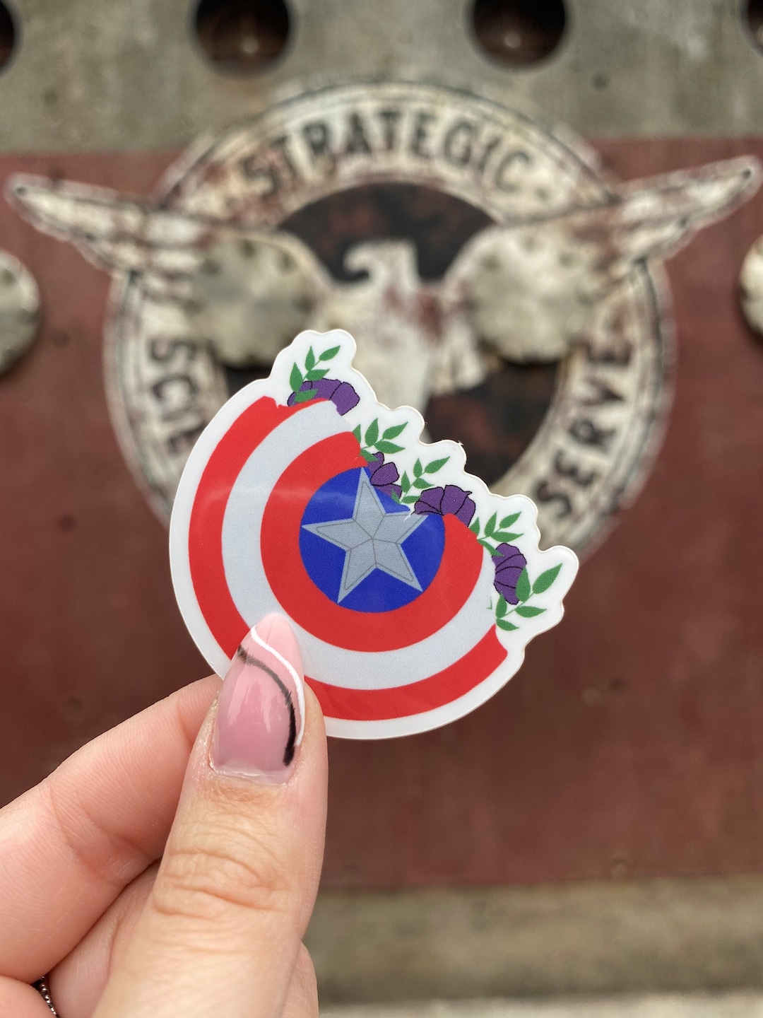 Captain America Shield Vinyl Sticker - Etsy