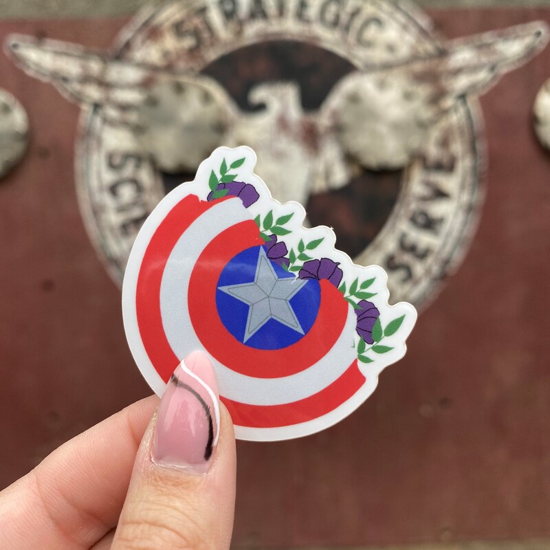 Captain America Sticker - Etsy