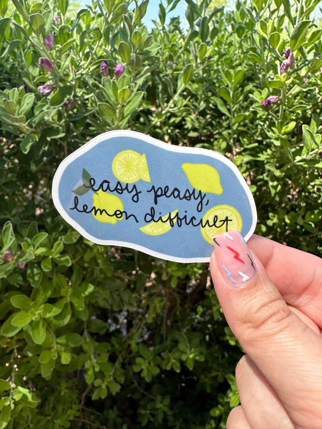 Easy Peasy Lemon Difficult Vinyl Sticker - Etsy