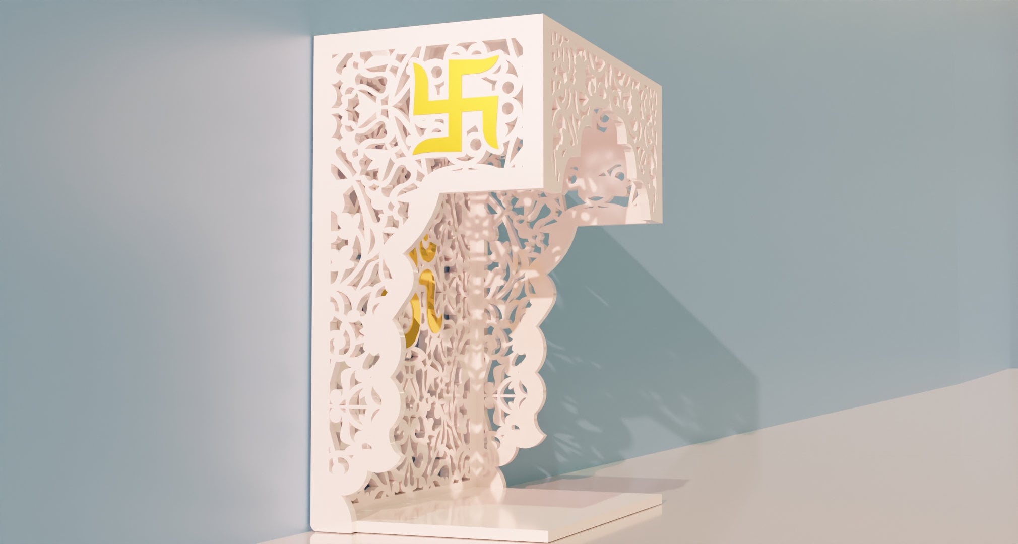 Design of Mandir for Home and Office | Temple Home Prayer Room | Mandir ...