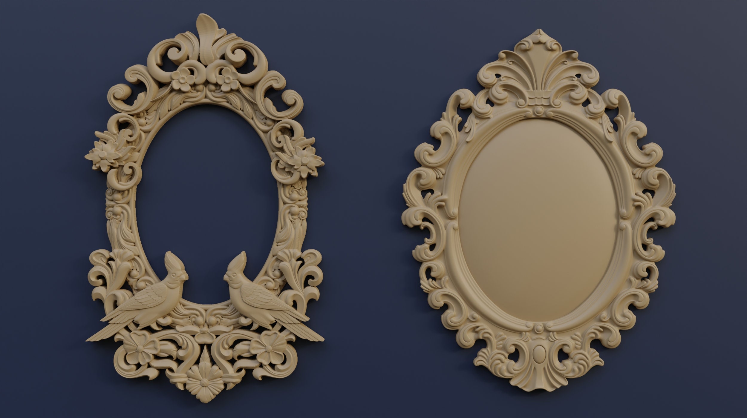 15 STL Frames File Collection for CNC Machine | Blender 3dsmax 3D ...