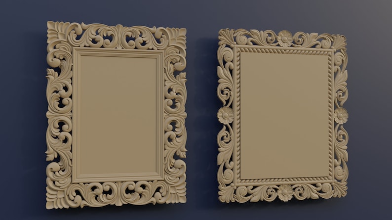 3D Frames STL File Collection for CNC Machine Blender 3dsmax - Etsy