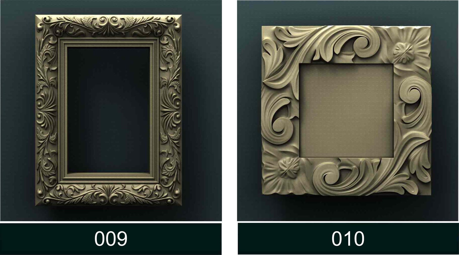 3D Artcam Relief and STL File for CNC Machine | Decorative Wall Frames ...