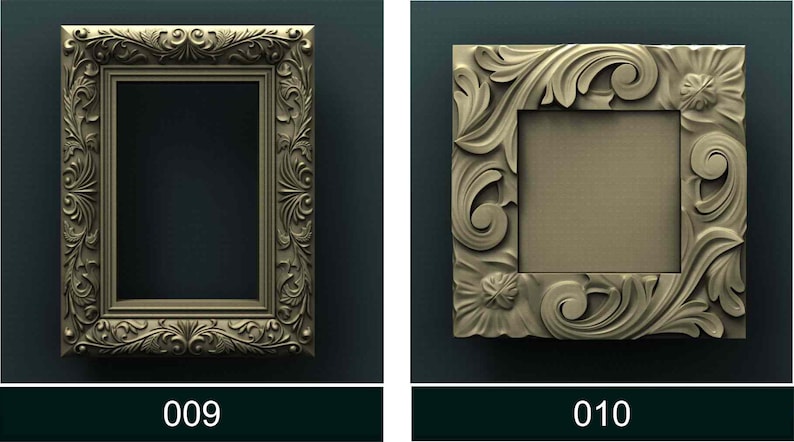 3D Artcam Relief and STL File for CNC Machine | Decorative Wall Frames ...