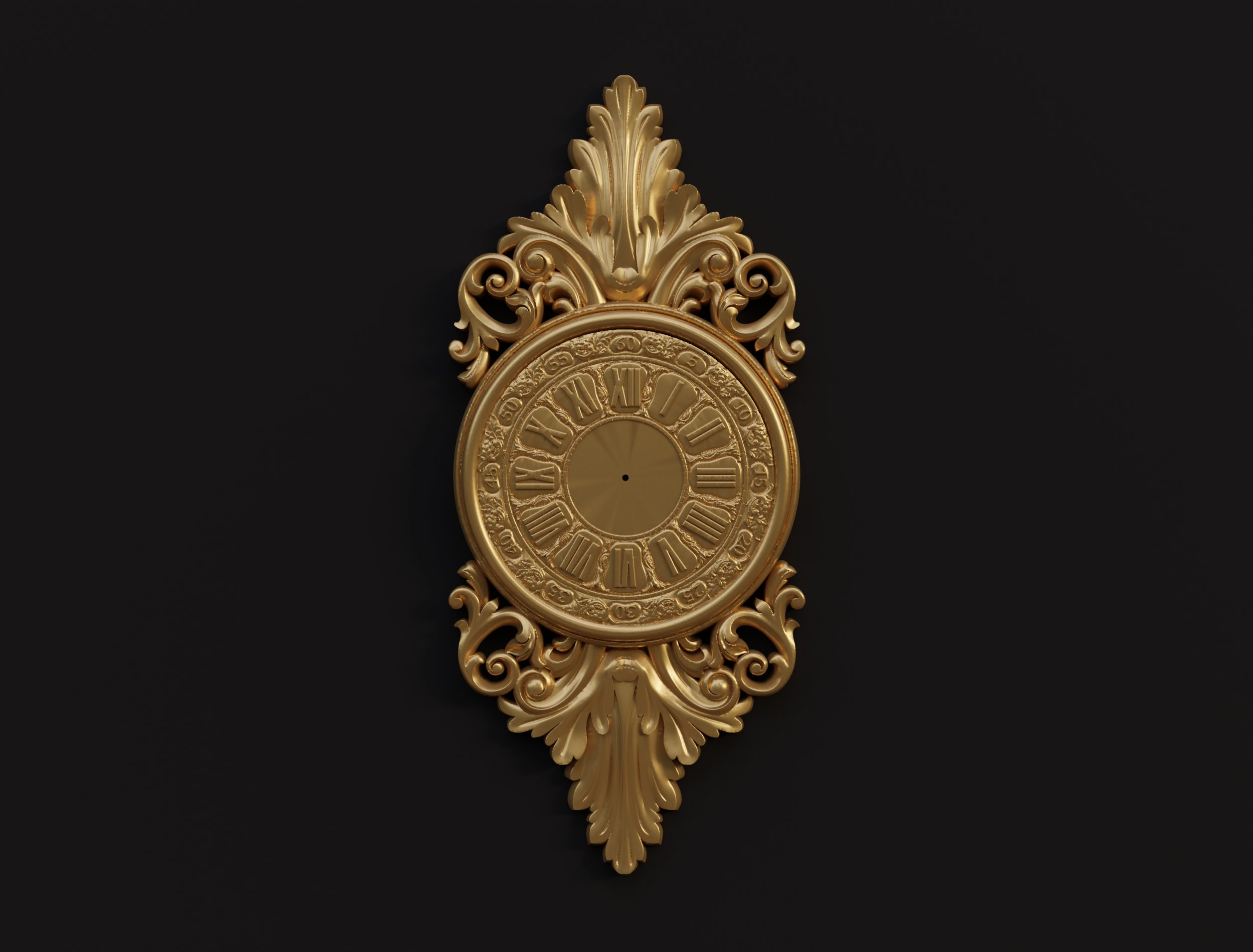 Antique Wall Clock 3D STL Files: CNC Decorative Designs - Etsy