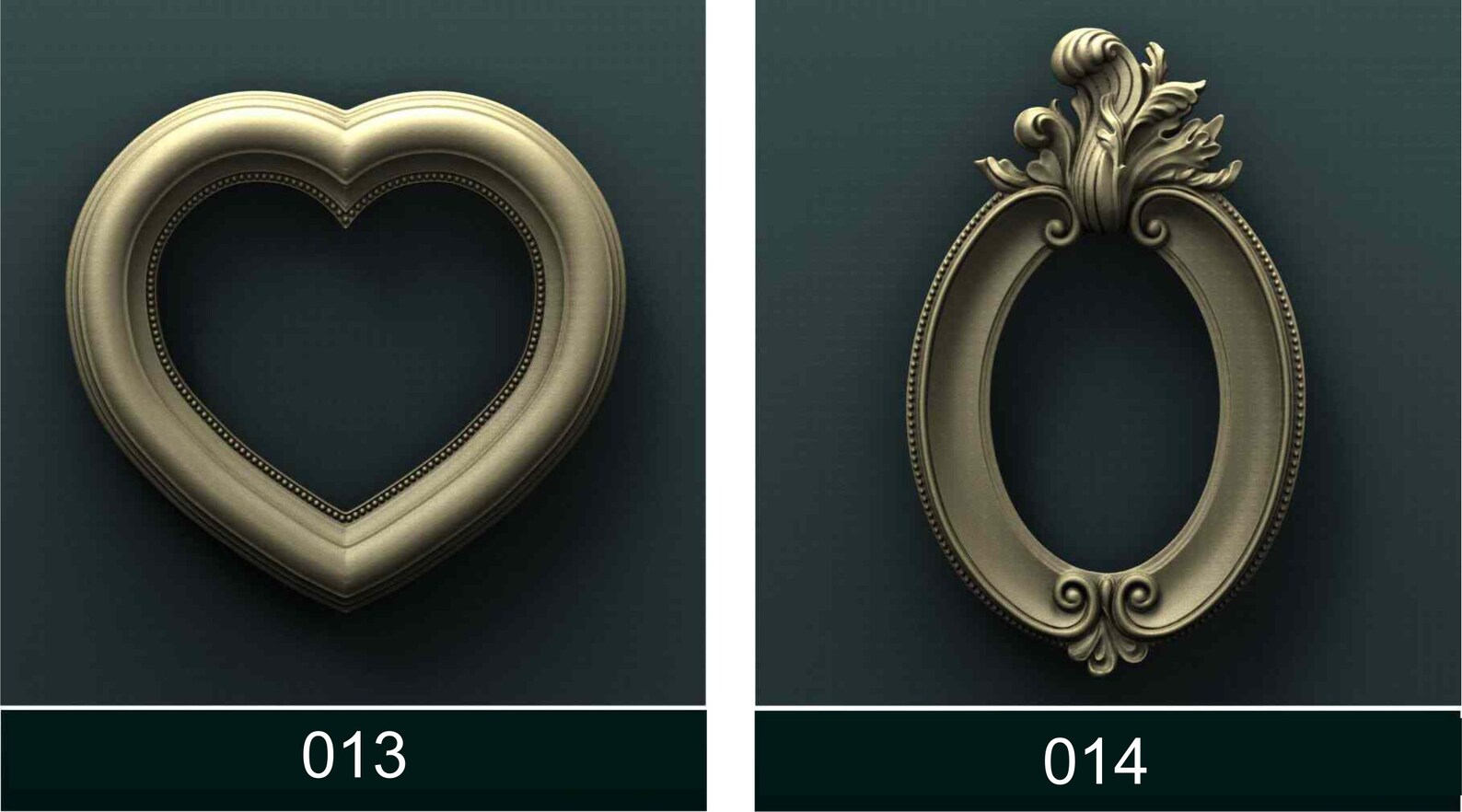 3D Artcam Relief and STL File for CNC Machine | Decorative Wall Frames ...