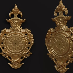 3d STL File Wall Clocks for CNC Machine Decorative Antique Wall Clocks ...