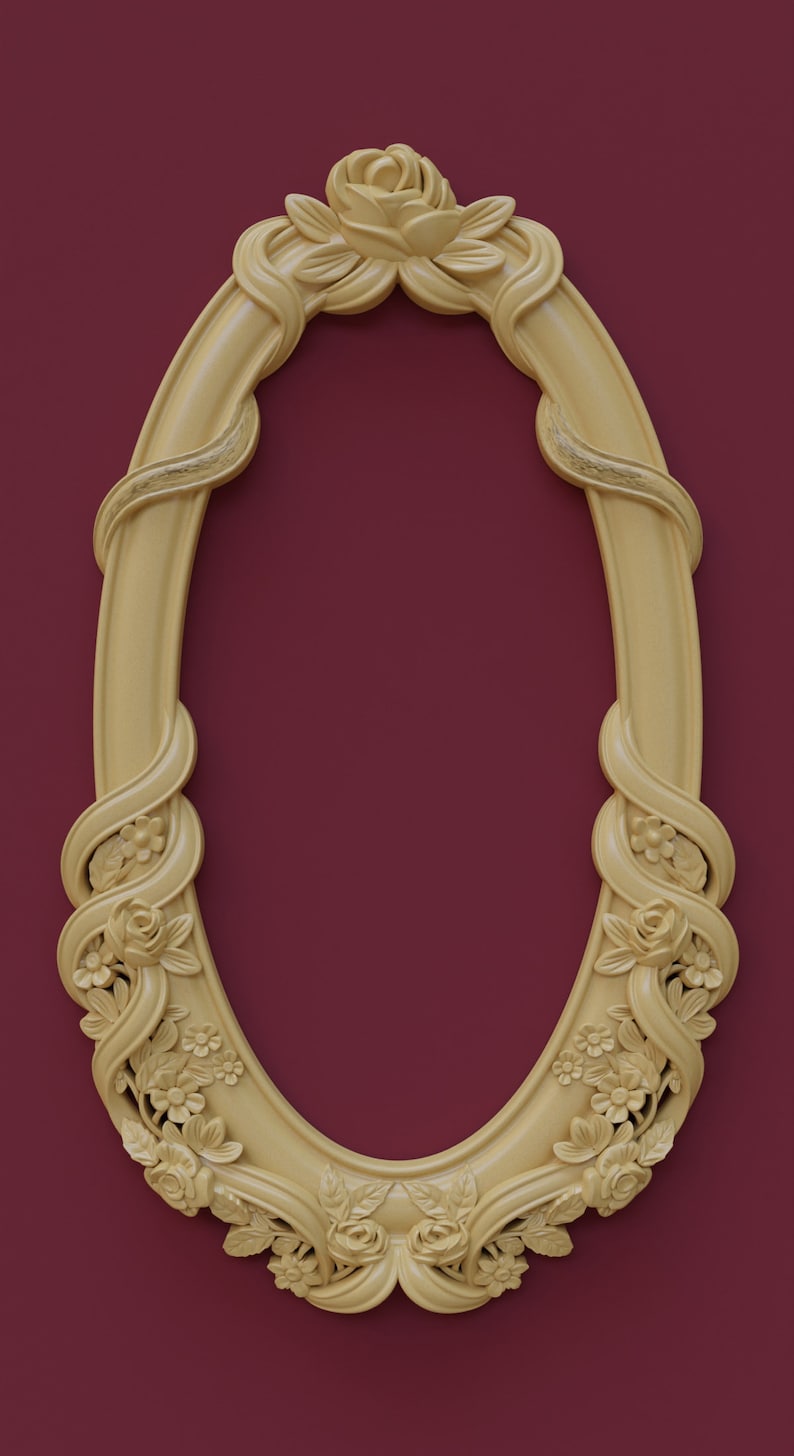 3d Frames STL File Collection for CNC Machine & Architectural Modeling Decorative Wall Mirror ...