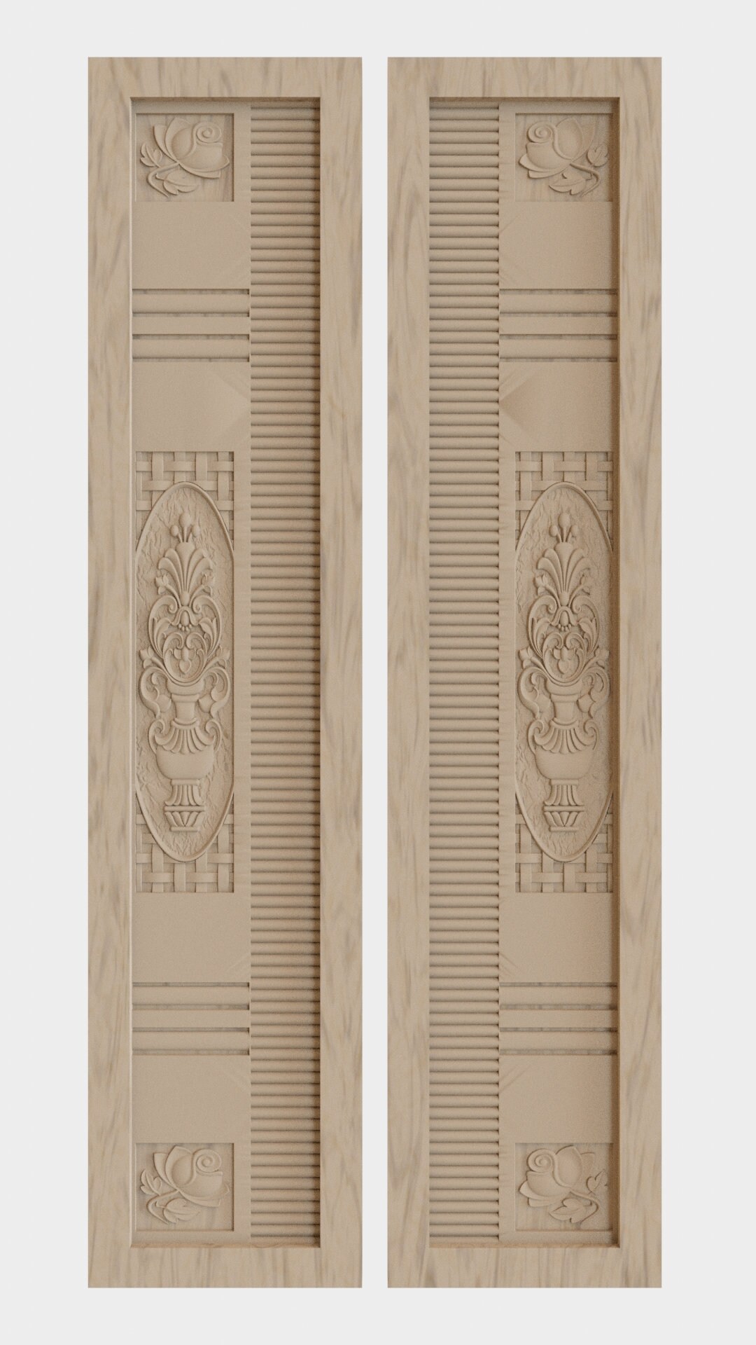 50 Fancy Door Designs: CNC Ready 3D STL Collection (digital Download ...