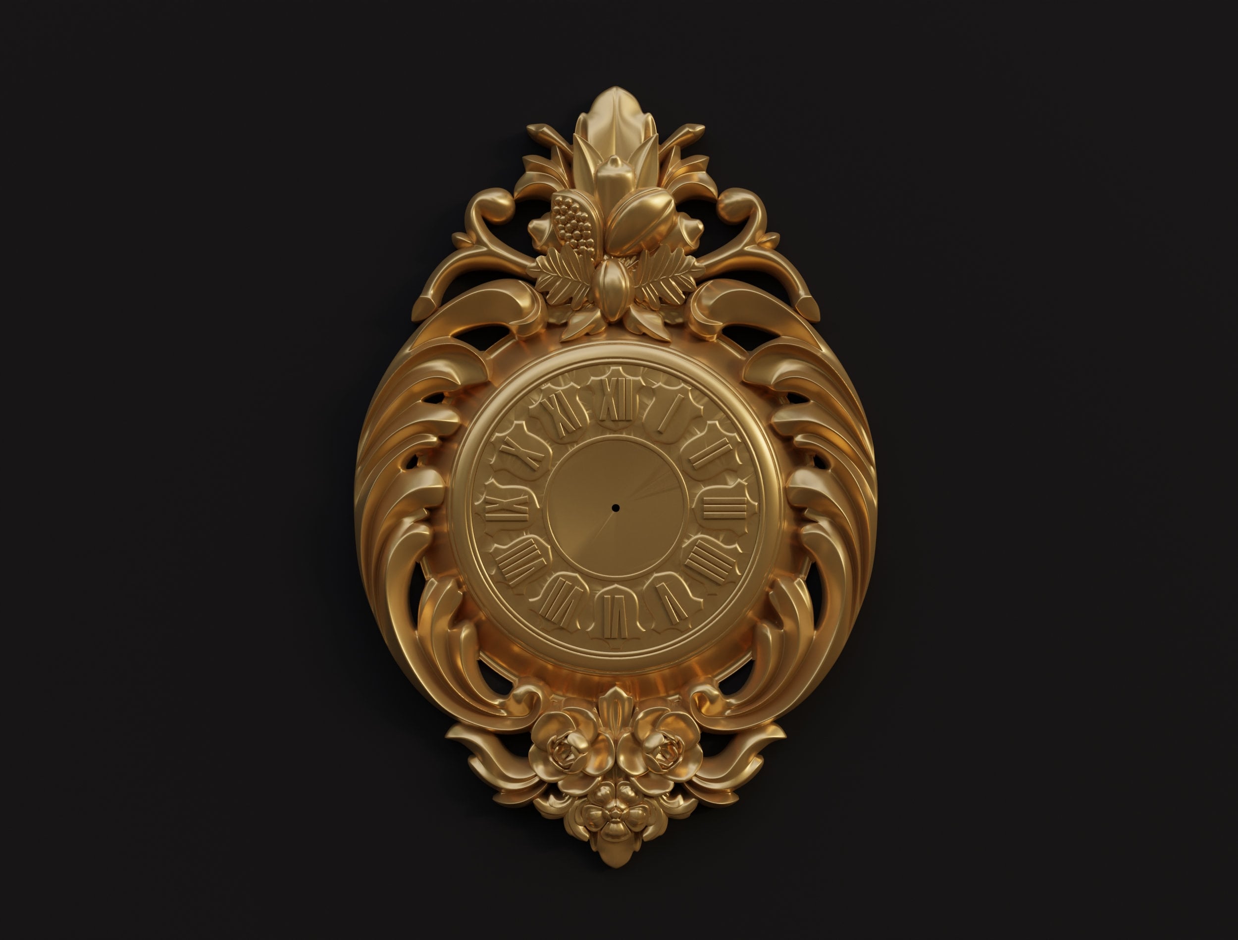 Antique Wall Clock 3D STL Files: CNC Decorative Designs - Etsy