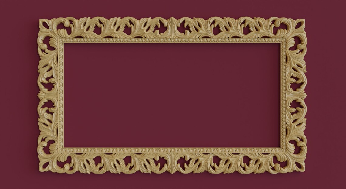 3d Frames STL File Collection for CNC Machine & Architectural Modeling ...