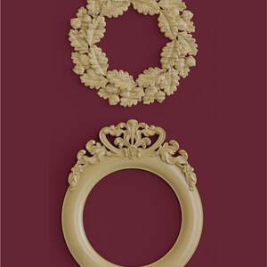 3d Frames STL File Collection for CNC Machine & Architectural Modeling Decorative Wall Mirror ...