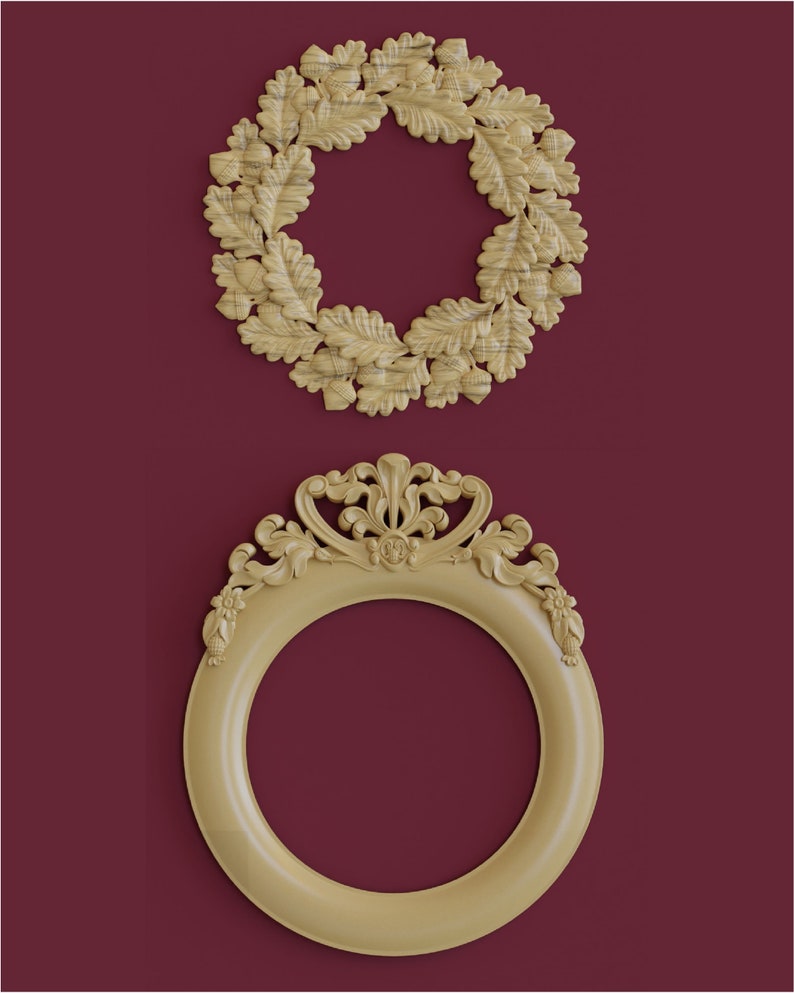 3d Frames STL File Collection for CNC Machine & Architectural Modeling ...