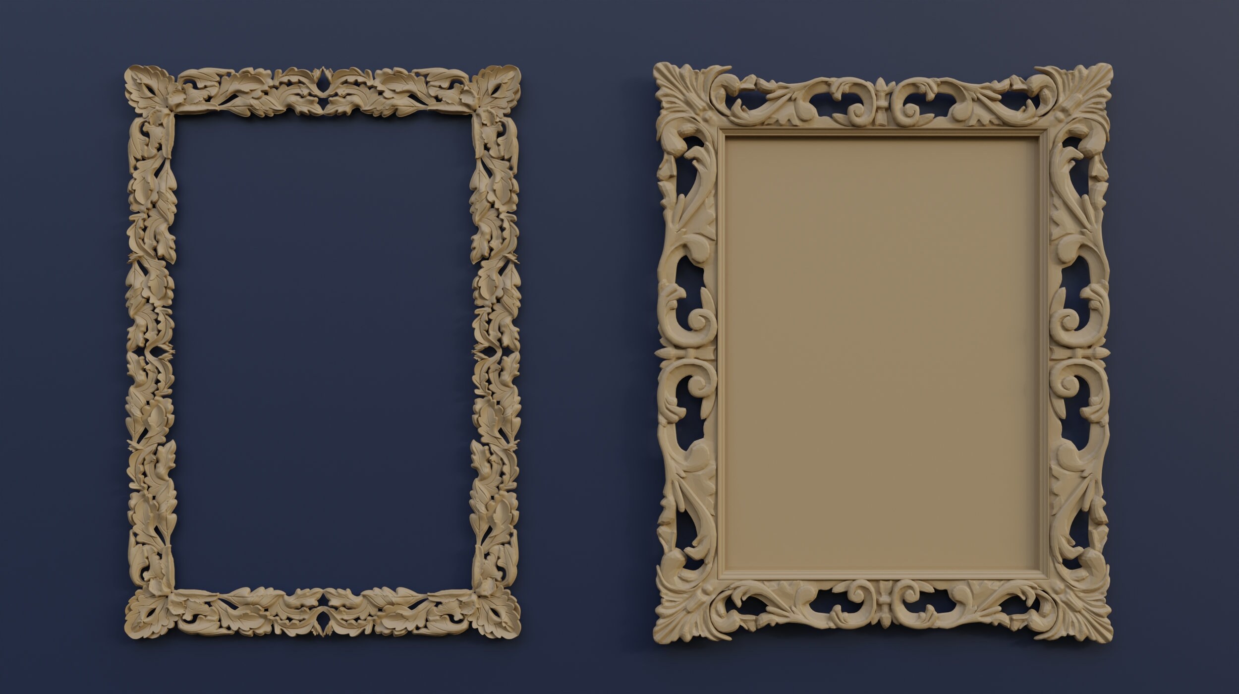 15 STL Frames File Collection for CNC Machine | Blender 3dsmax 3D ...