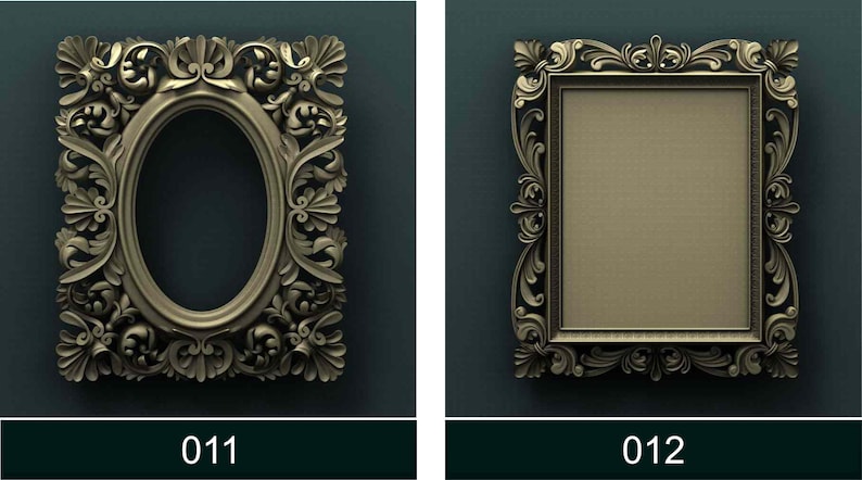 3D Artcam Relief and STL File for CNC Machine | Decorative Wall Frames ...