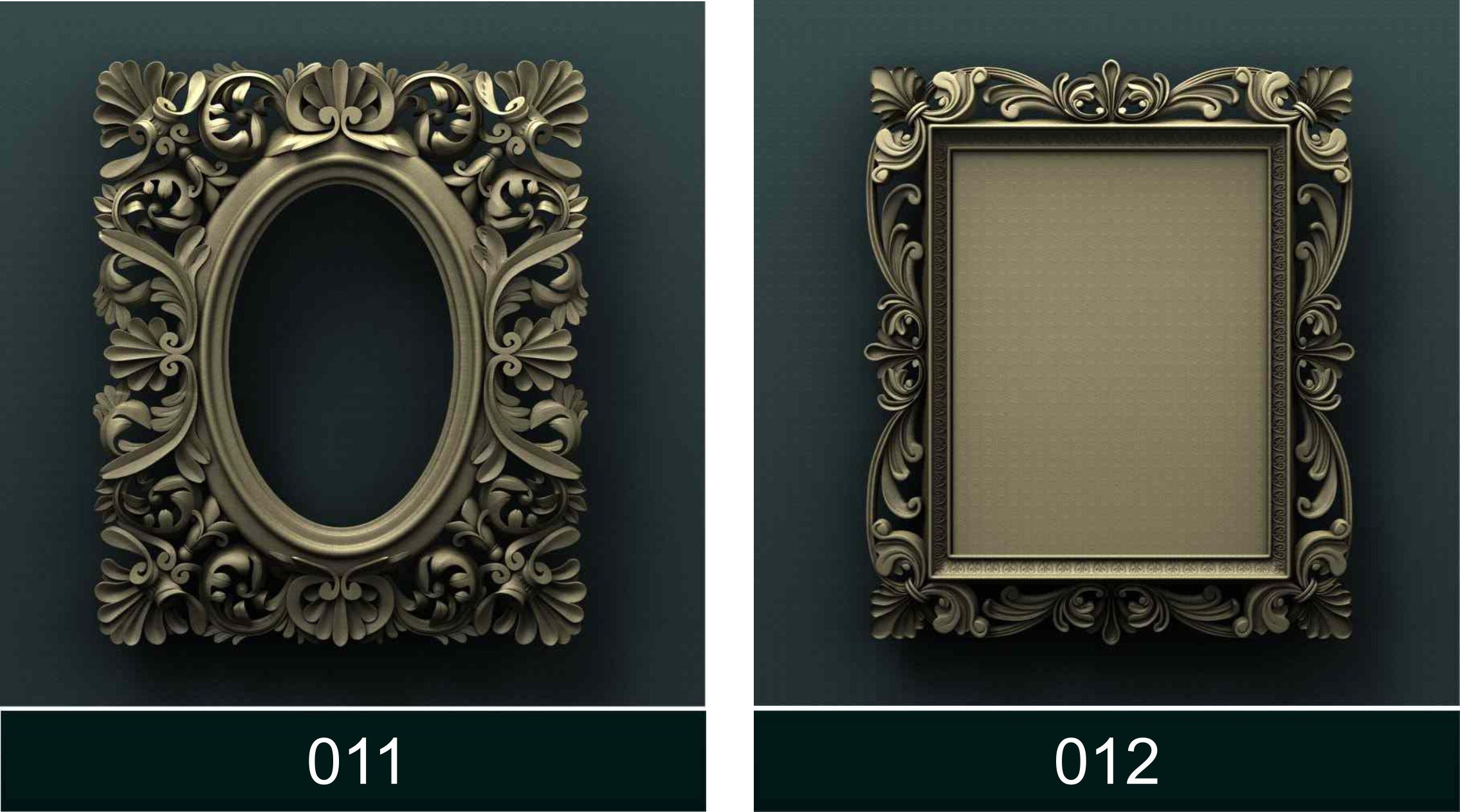 3D Artcam Relief and STL File for CNC Machine | Decorative Wall Frames ...